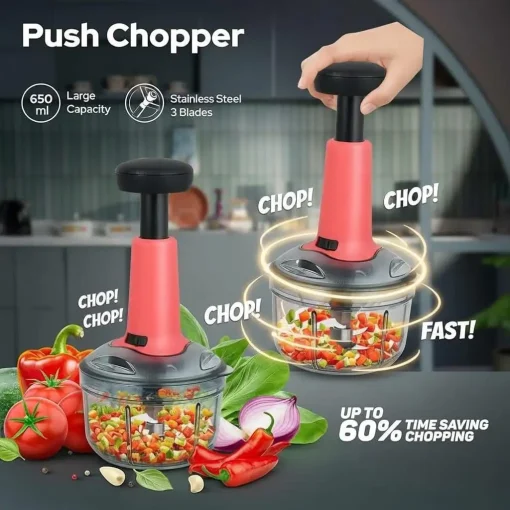 Push Chopper Ultra Fast Vegetable & Onion Cutter – Mart Shop BD.Online